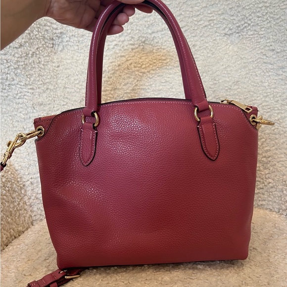 Coach | Bags | Coach Remi Pink Raspberry Colored Pebbled Leather ...